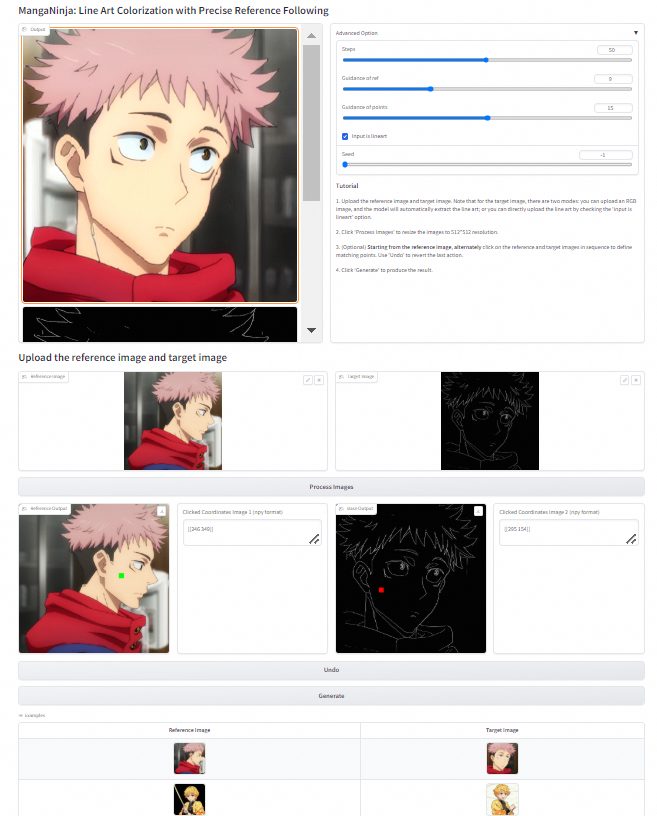MangaNinja高效的线稿上色-教您用AI服务各行各业